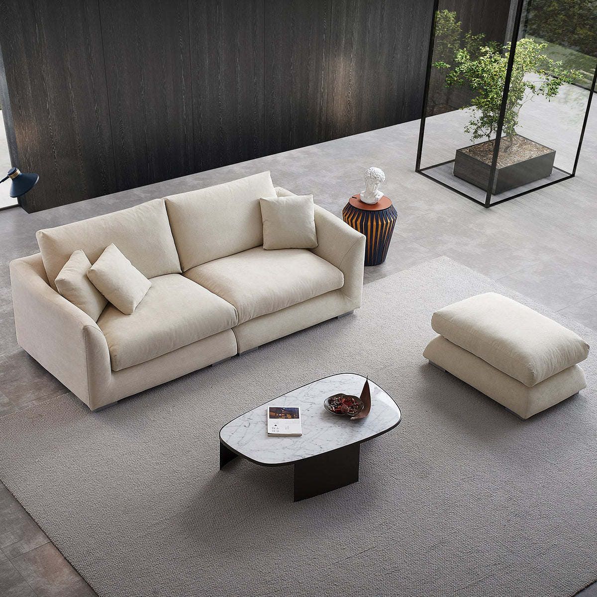 Feathers Sofa + Ottoman | Valyou Furniture