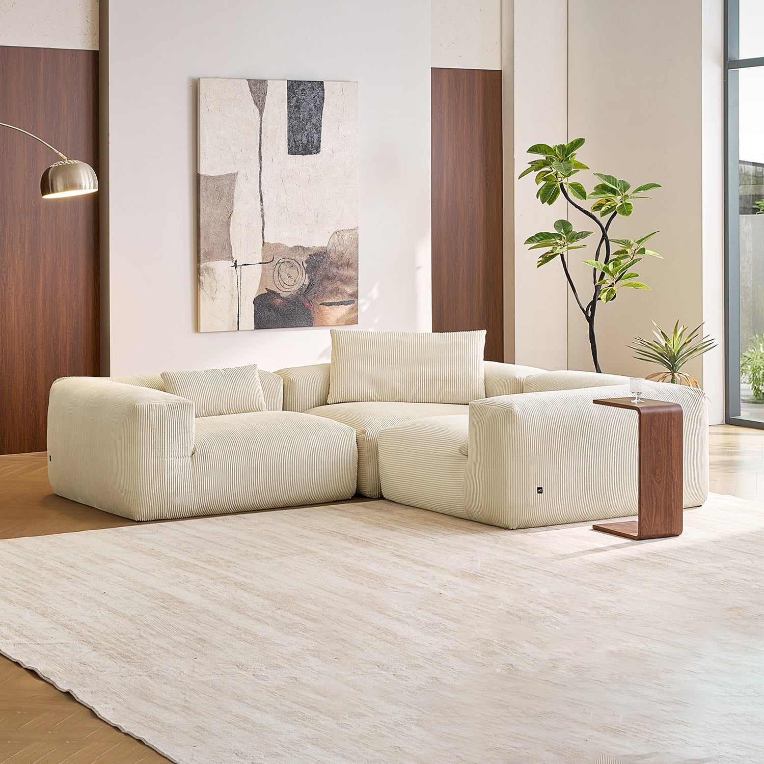 Mellow Closed L Sectional - MC- Mario Capasa